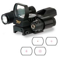 BSA Optics Panoramic Green & Red Dot Sight with Laser and Light Combo ...