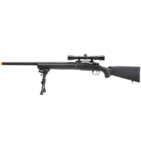 Lancer Tactical High FPS M24 Bolt Action Spring Powered Sniper Rifle w ...