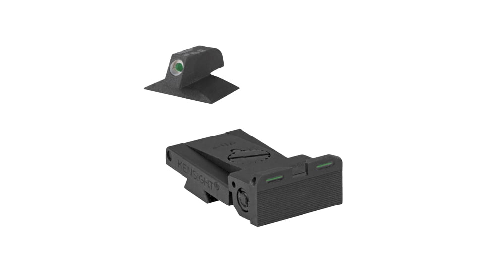Kensight Bomar BMCS Adjustable Target 1911 Rear Night Sight Set w ...