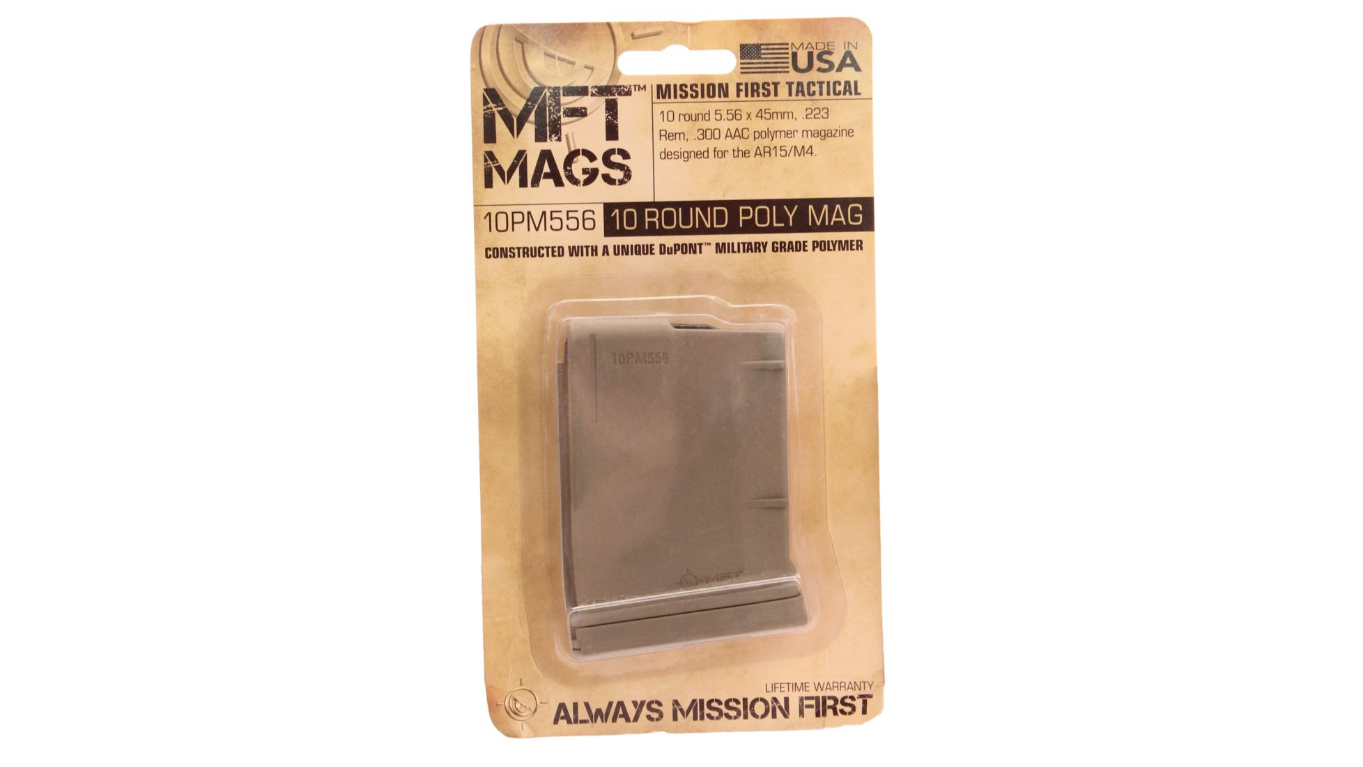 Mission First Tactical Mft Mags 10 Round Polymer Magazine 5.56mm - .223 ...