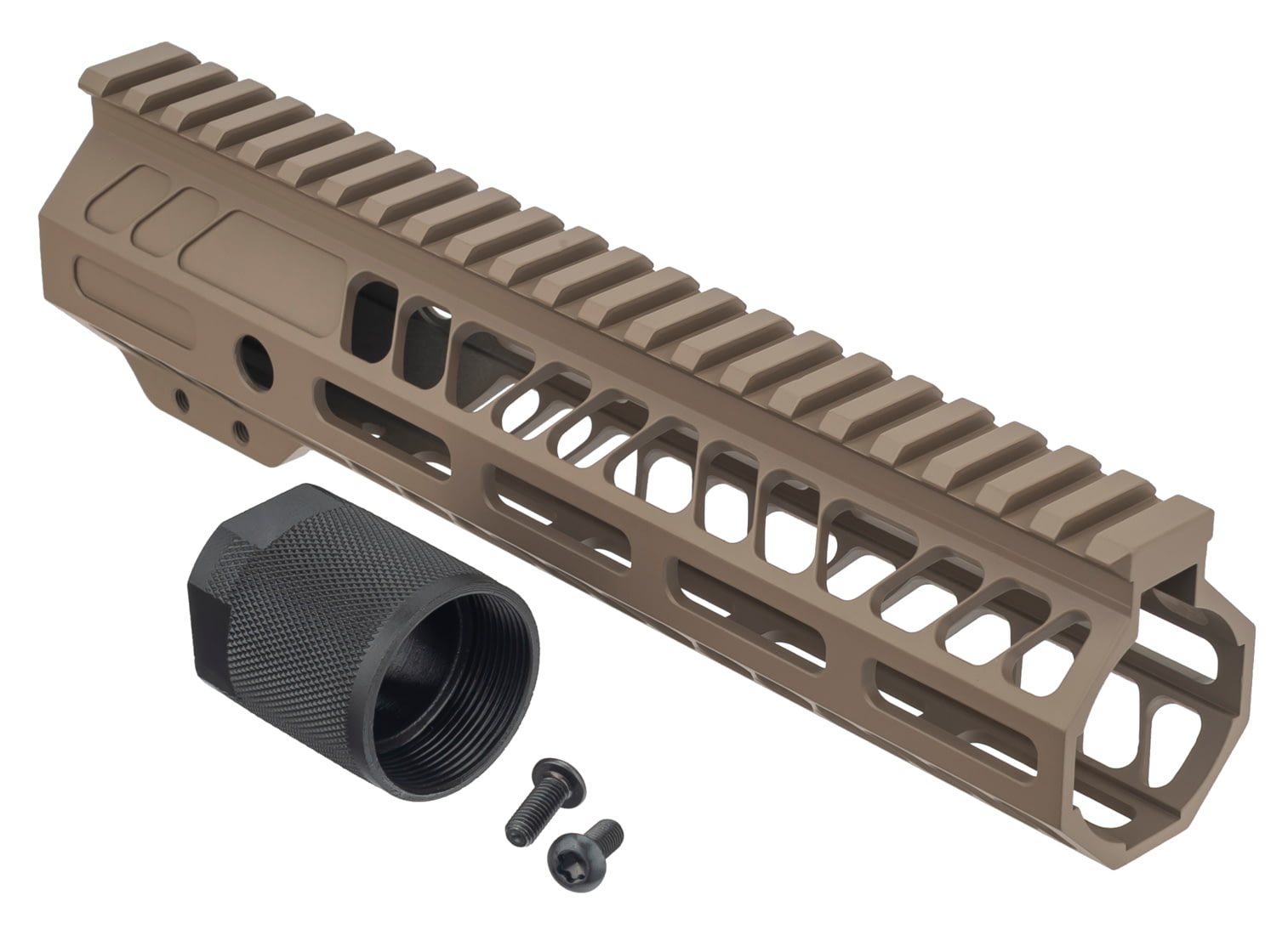 TRYBE Defense AR-15 Lightweight M-LOK Handguard w/ Full Rail HDG12FR-BL ...