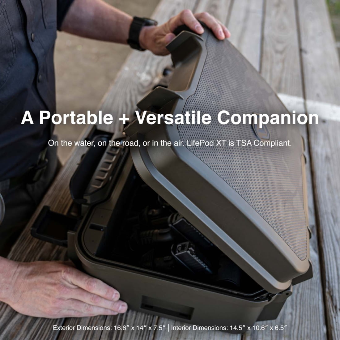 Vaultek Safe LifePod XT Tactical w/Removable EDC Tray Storage, 3 Pistol ...